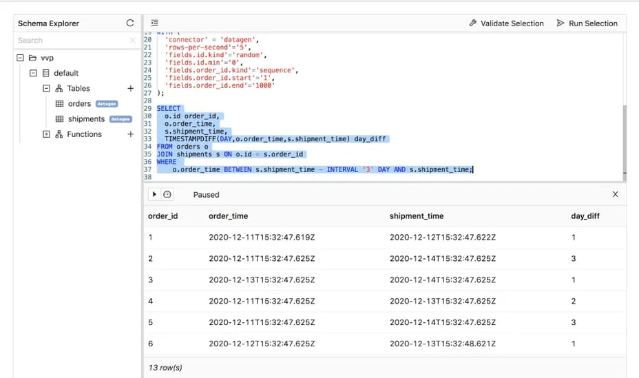 Flink SQL Joins - Part 1