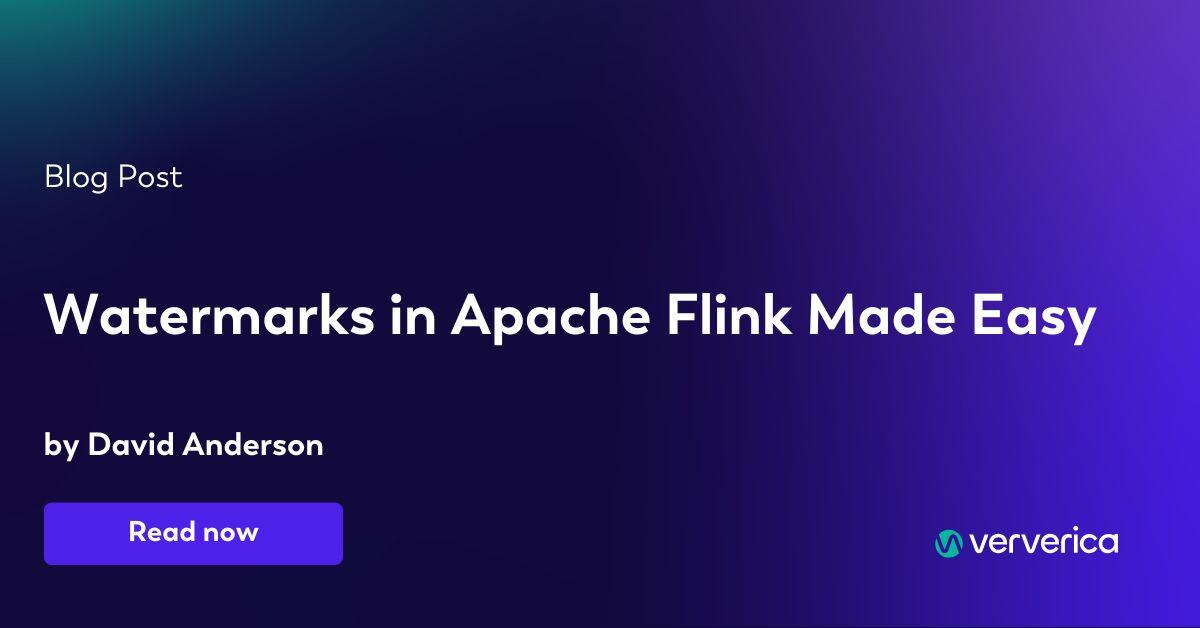 Watermarks in Apache Flink Made Easy
