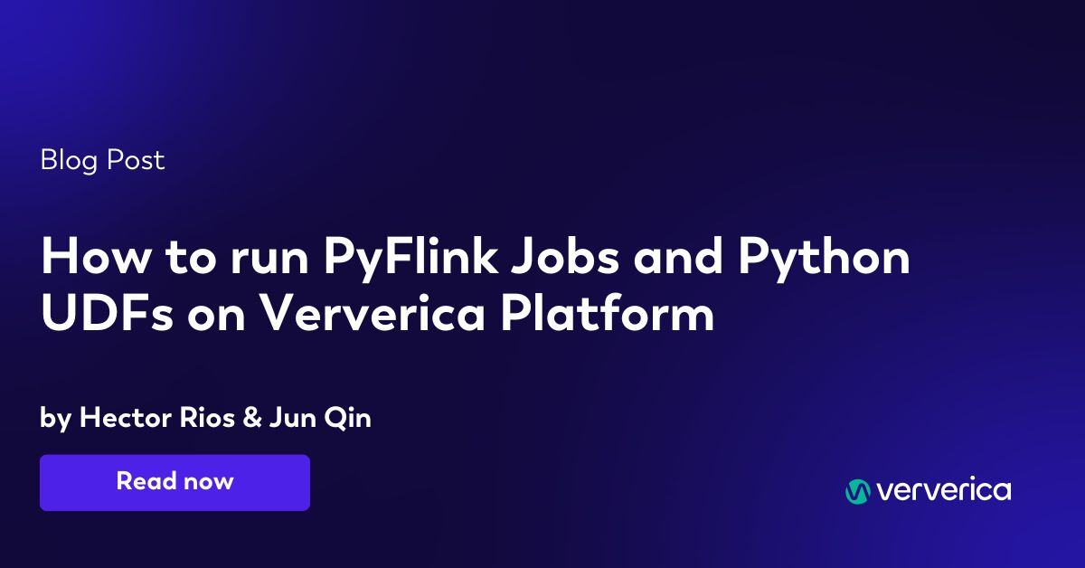 How to run PyFlink Jobs and Python UDFs on Ververica Platform