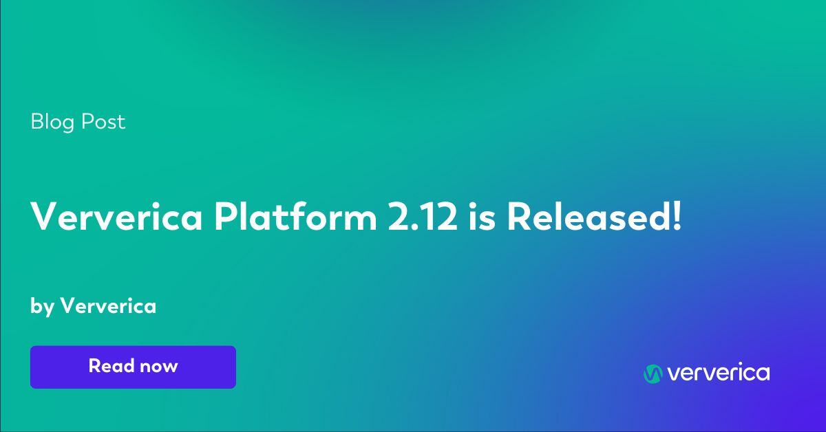 Ververica Platform 2.12 is Released!